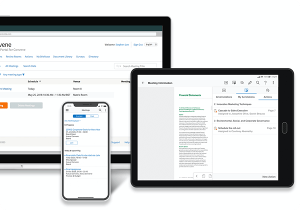 Board portal meeting manager all in one solution | Azeus Convene